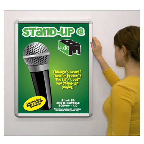 SwingSnaps Poster Snap Frames 36x36 (with Radius Corners) | Aluminum Snap Poster Frame Displays ...