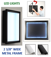Illuminate Your Merchandise with LED Lit Aluminum Framed Shadow Box ...