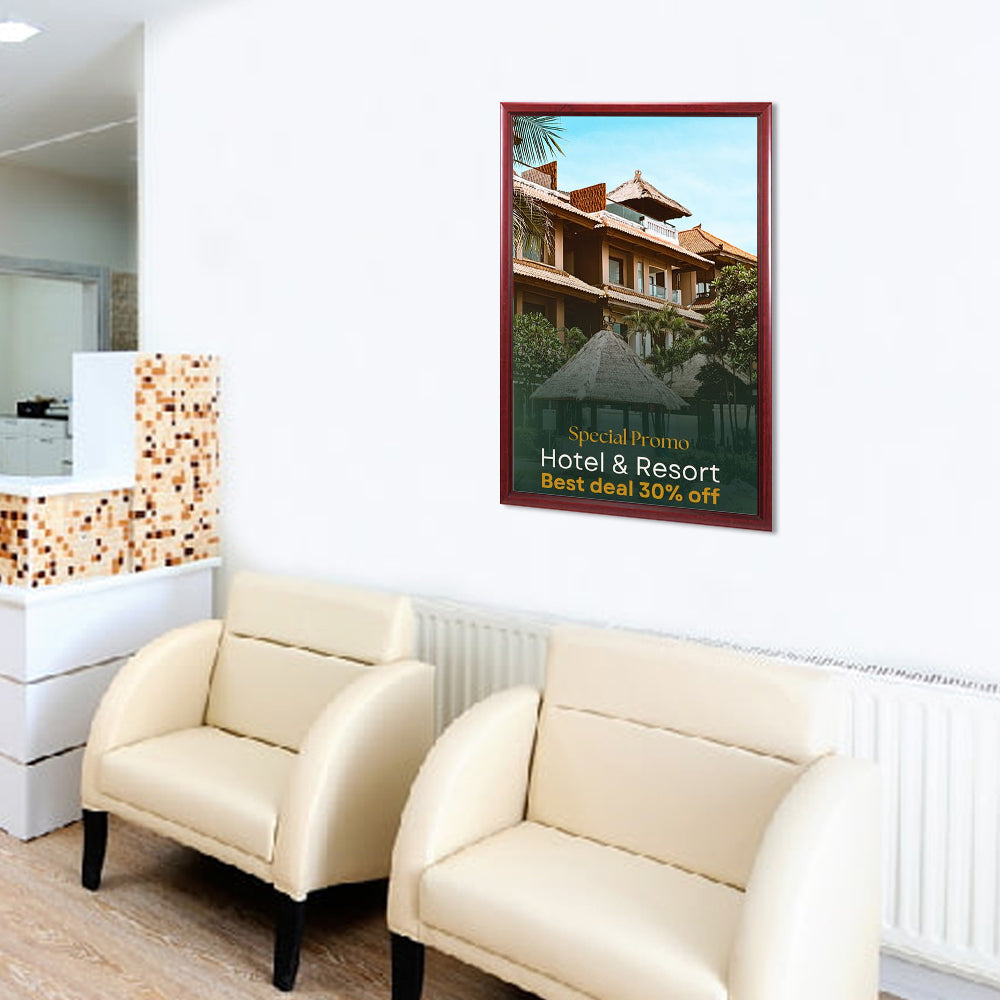 20x20 Frames for Posters with SwingFrame Wood #353 Picture Frame ...