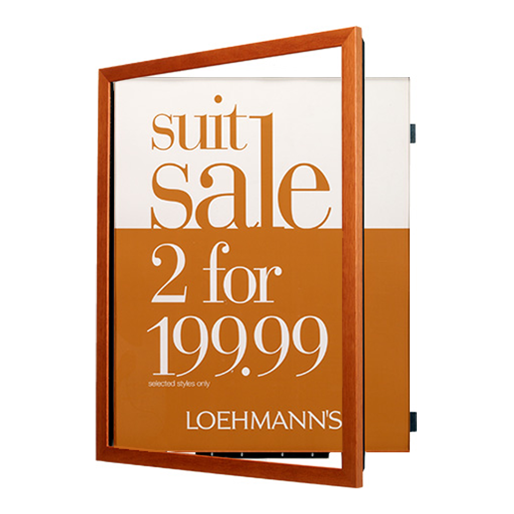 22x28 Frame SwingFrame | Swing Open #361 Wood Poster Display Frame ...