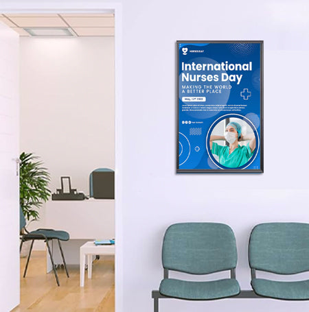 SwingFrame Large 24x60 Poster Frame Display | Swing Open, Quick Change ...