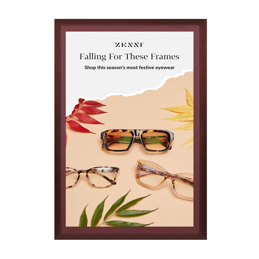 17x22 Frames | Swing Open, SwingFrame #361 Wood Poster Display Frame 17 ...