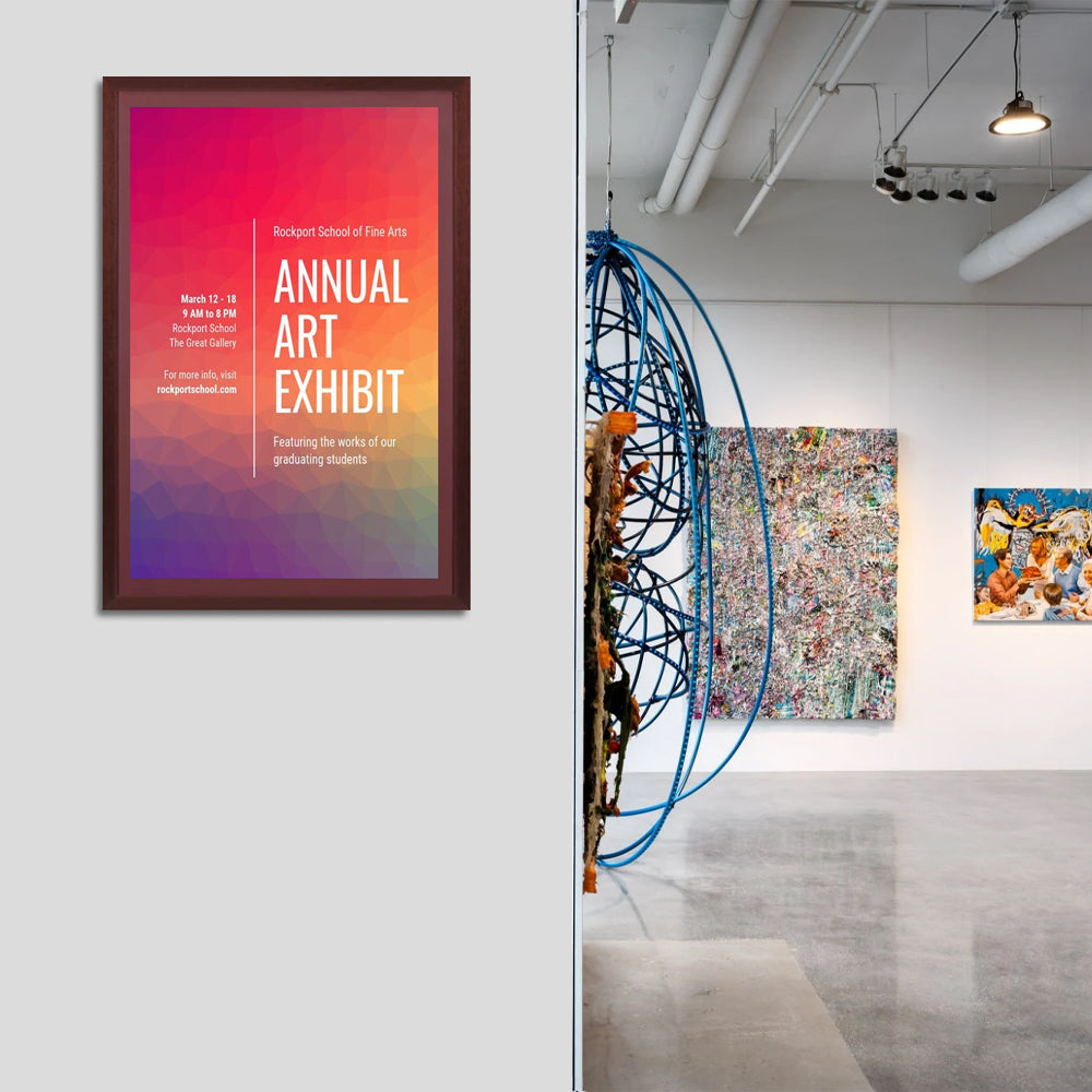 24x48 Frames | Swing Open, SwingFrame #361 Wood Poster Display Frame 24 ...