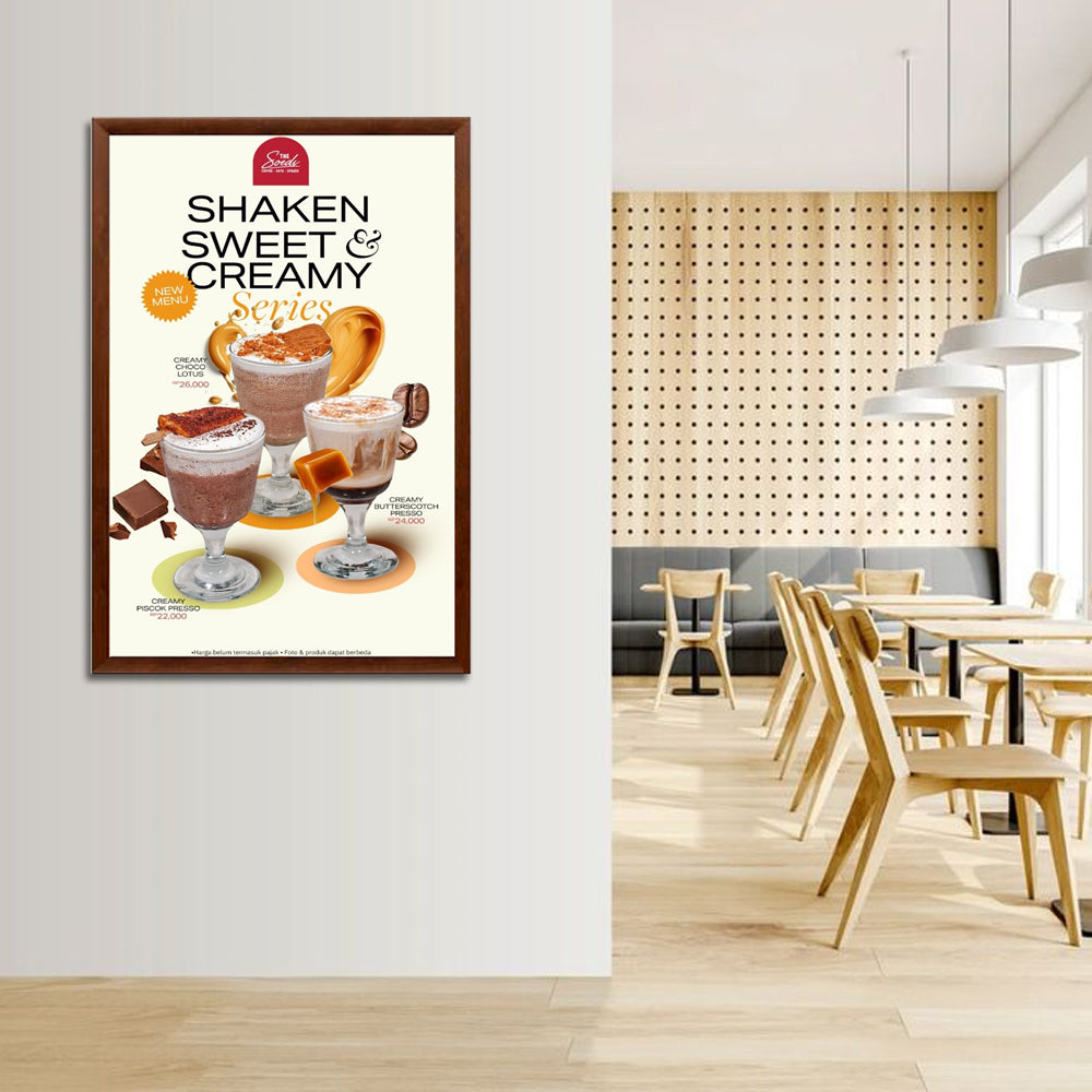 EXTRA-LARGE Wood 24x72 Frame Poster Snaps (1 1/4" Wood Profile ...