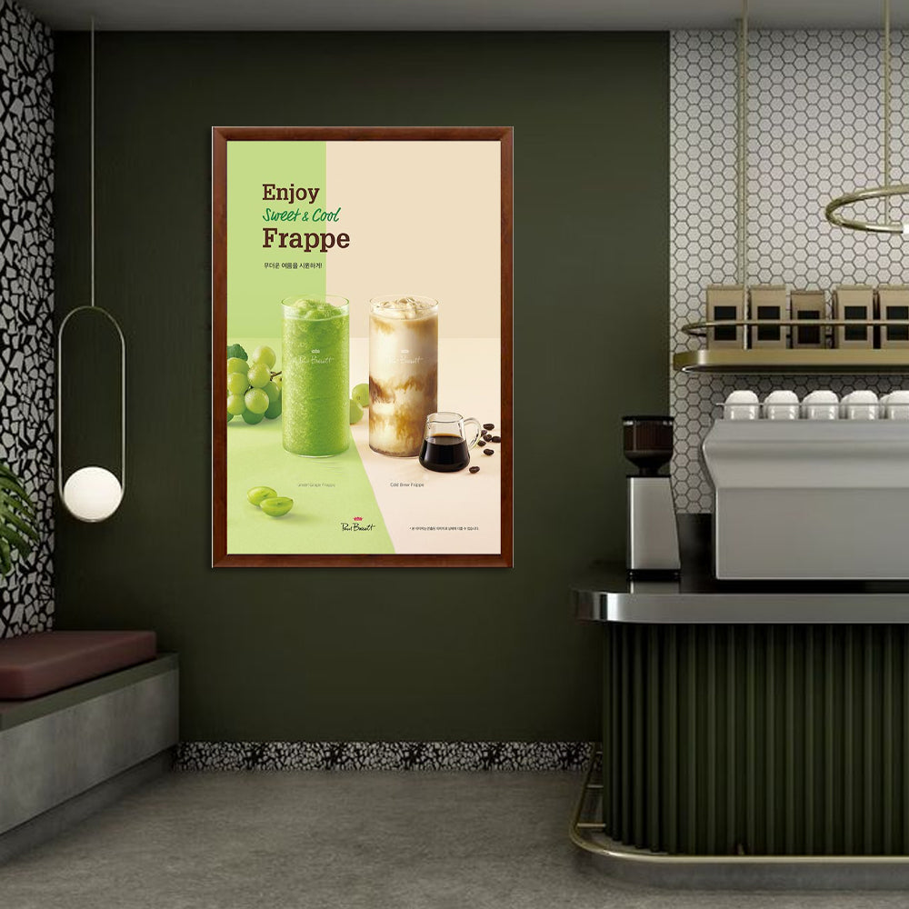 EXTRA-LARGE Wood 42x42 Frame Poster Snaps (1 1/4" Wood Profile ...