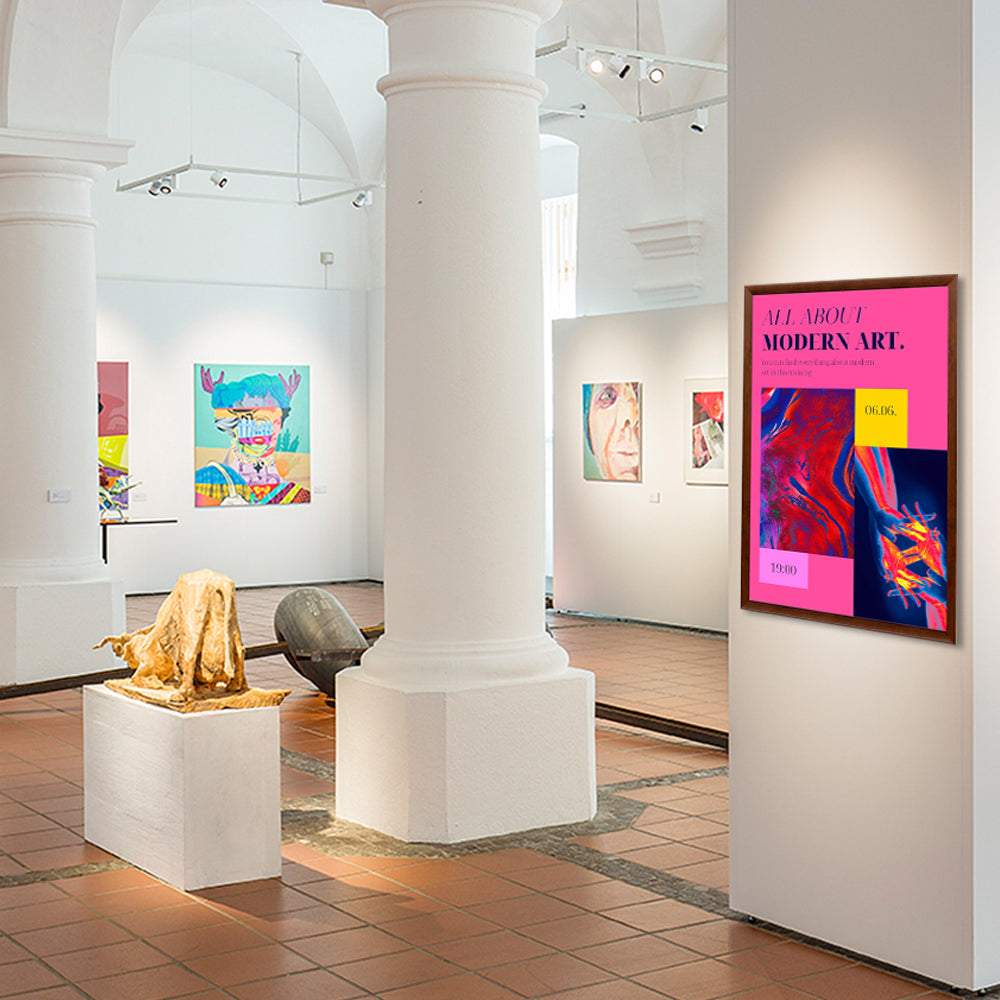 EXTRA-LARGE Wood 36x60 Frame Poster Snaps (1 1/4" Wood Profile ...