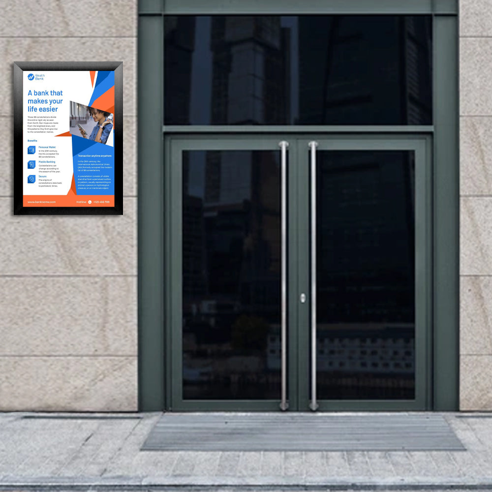 Extra Large 60x60 Poster Snap Frame - Fast Change Bold 2 1/2" Wide Edge ...