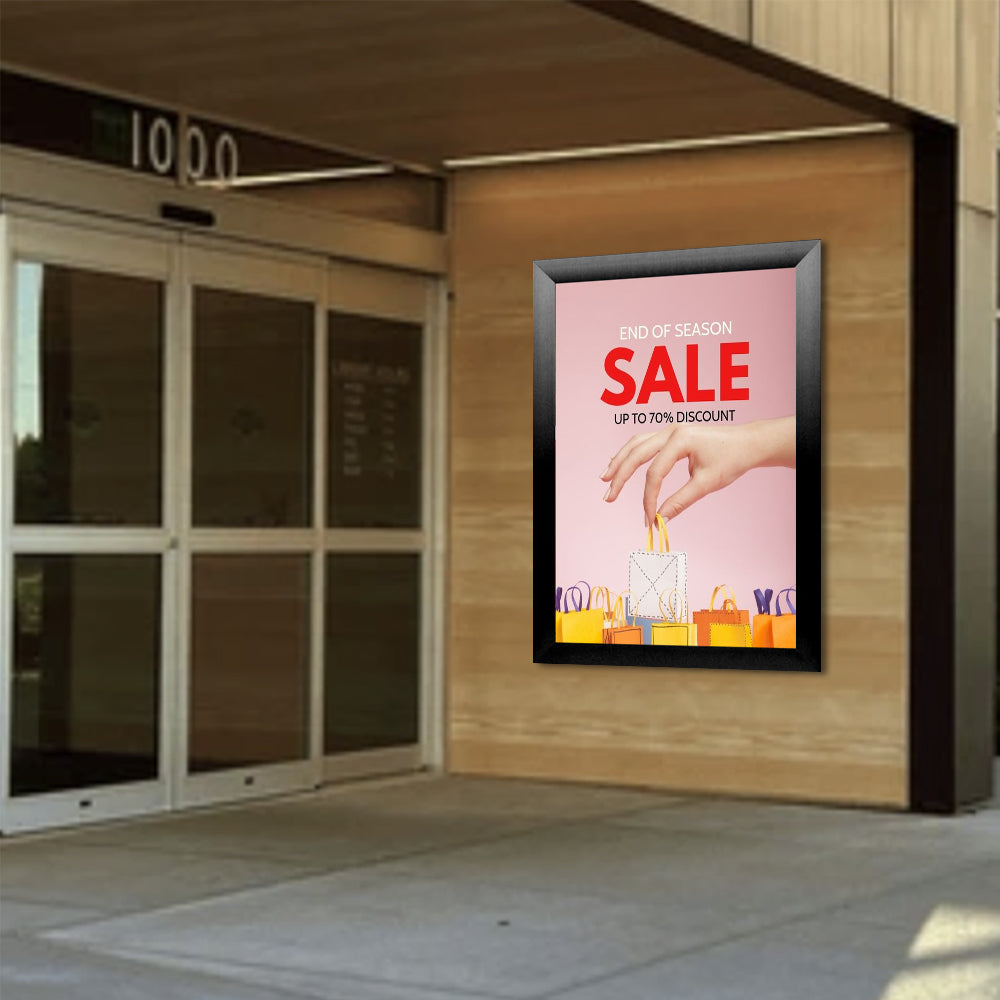 24x72 Poster Snap Frame + Bold 2 1/2" Wide Edge Metal Frame 35+ Sizes ...