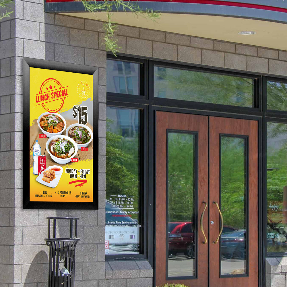 X-Large Bold Wide Edge 60x60 Poster Snap Frame for Mounted Graphics ...