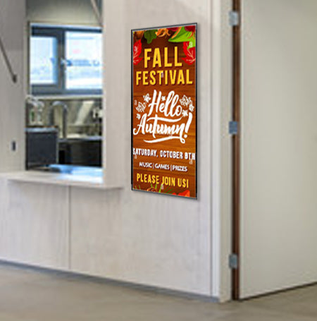 24x60 Extra Large Poster Sign Frame | Beveled Quick Slide-In Frame ...