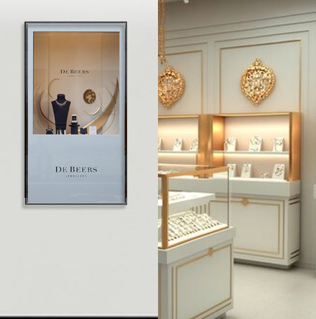 48x60 Extra Large Sign Frame | Economical Slide-In Beveled Metal Frame ...