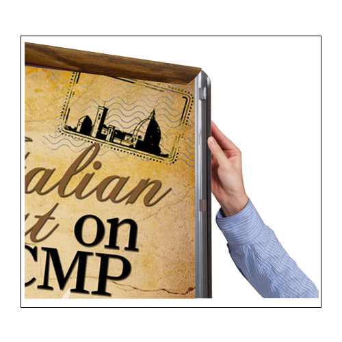 Wood 16x20 Poster Snap Frame SwingSnaps (1 1/4" Wood Profile) | Wood ...