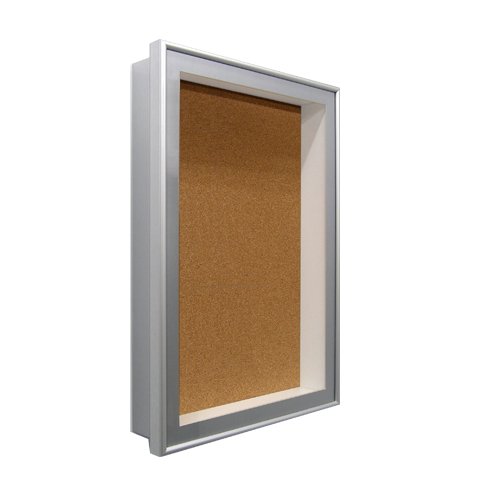 24x36 Designer Frame Shadow Box Display Case w Cork Board 2 Inch Deep ...