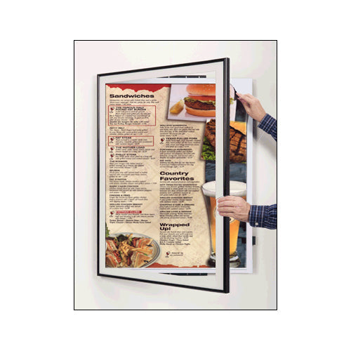 Classic Restaurant Menu Display SwingFrame | Wall Mount Restaurant ...