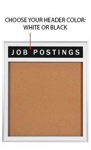 SwingFrame Designer Bulletin Board + Header - Swing Open Metal Frame ...