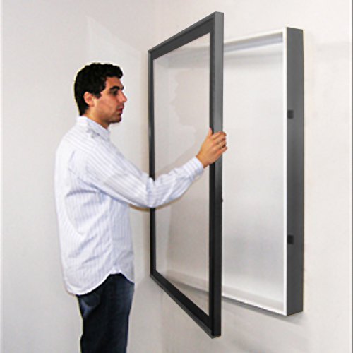 SwingFrame Metal Framed 1-Inch Deep Shadow Box Display Case 10+ Sizes ...