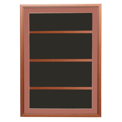 SwingFrame Wood 3-Inch Deep Shadow Box Display Case with Wood Shelves ...