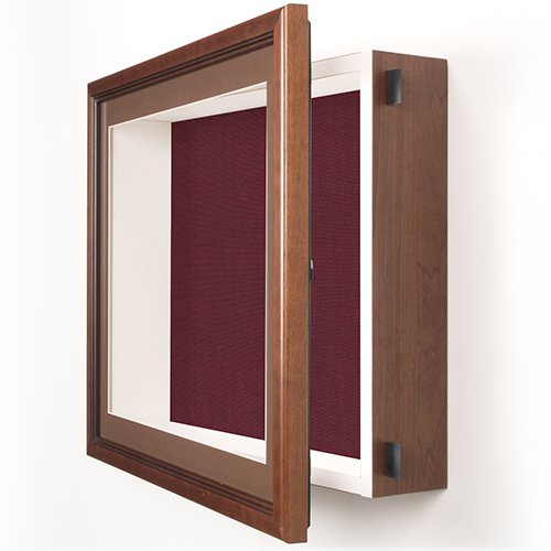 Designer Wood Frame Shadow Boxes 4" Deep with Cork Board | 26 Sizes ...