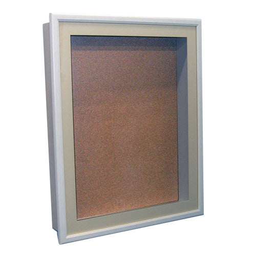 2" Deep Designer Wood Shadowbox SwingFrames with Cork Board + Interior ...