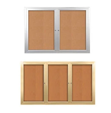 Radius Outdoor Poster Display Cases + LED Light 2-3 Door, 35+ Sizes ...