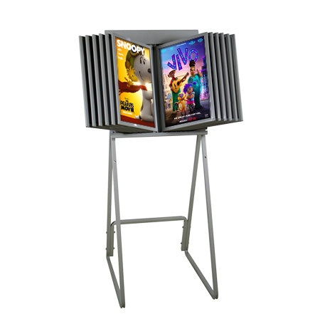 Standing Swinging Panel Display Information Center with 12 Flip Panels ...