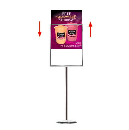 Poster Stands | Top Load 22x28 Steel Sign Stands | 14x22 Floor Sign ...