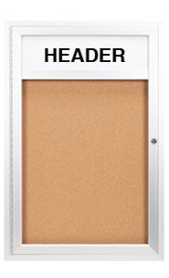 Indoor Poster Cases Lighted w Header - Free Shipping on 7 Poster Sizes ...