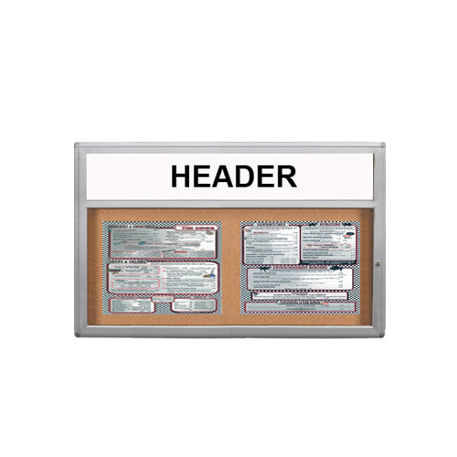 Indoor Menu Cases w Header and Rounded Corners for 11 x 17 Landscape ...