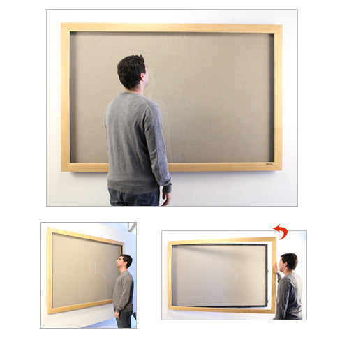 LED Lighted Large Wide Wood Framed Shadow Box Display Case 8" Deep ...