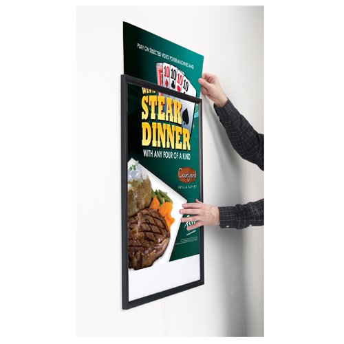 48x72 Extra Large Sign Frames | Economical Slide-In Metal Poster Frame ...