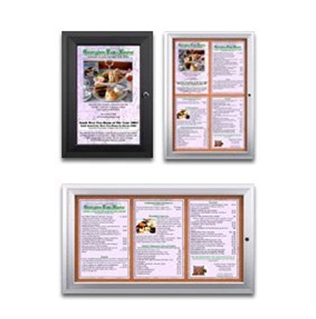 Enclosed Outdoor Menu Cases For 11x17 Menus | Restaurant Menu Display ...