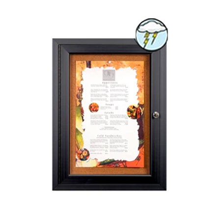 15+ Outdoor Menu Display Cases | Wall Restaurant Menu Case +Cork Board ...