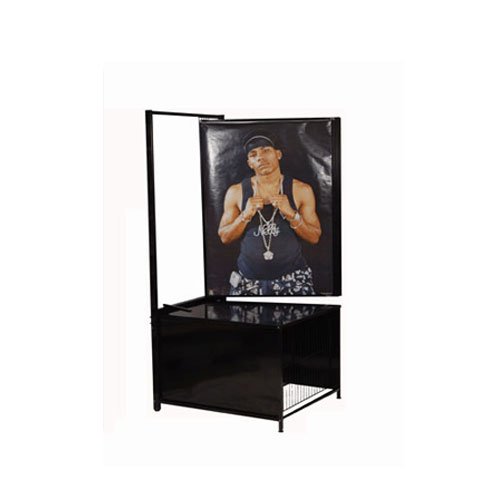 Poster Display Rack with Poster Bin Storage (20 Panels) | Retail Poster ...