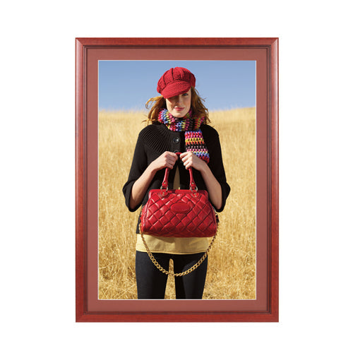 Wood 353 Poster Display SwingFrames w Matboard: Swing Open Fast Change ...