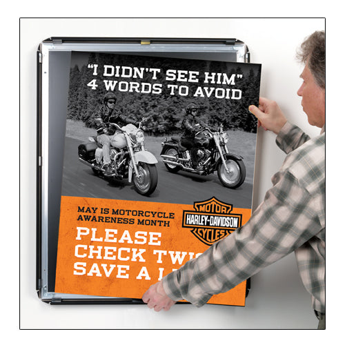 Wood SwingSnaps Extra Large Front Loading Poster Snap Frames (for ...