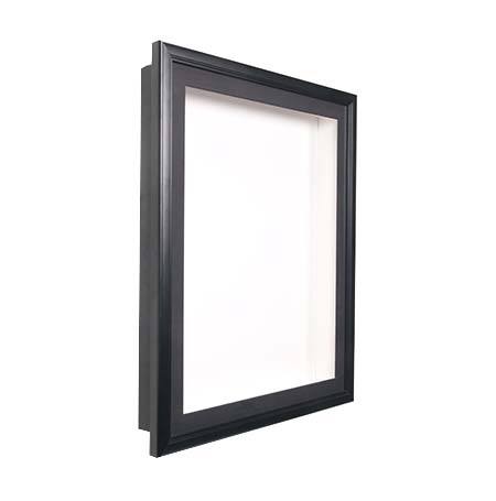 black shadow box frame