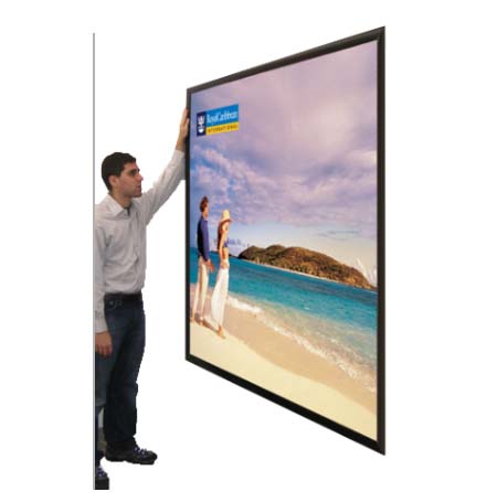 Extra-Large 42x42 Poster Snap Frame with 1 5/8" Wide Metal Frame ...