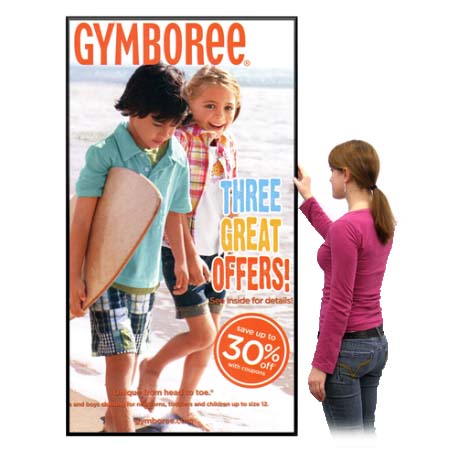 36x72 Extra Large Slide-in Sign Frame - Economical Top & Side Loading ...